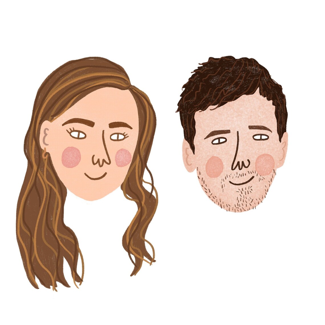 Digital Custom Portraits Print at Home Personalised | Etsy