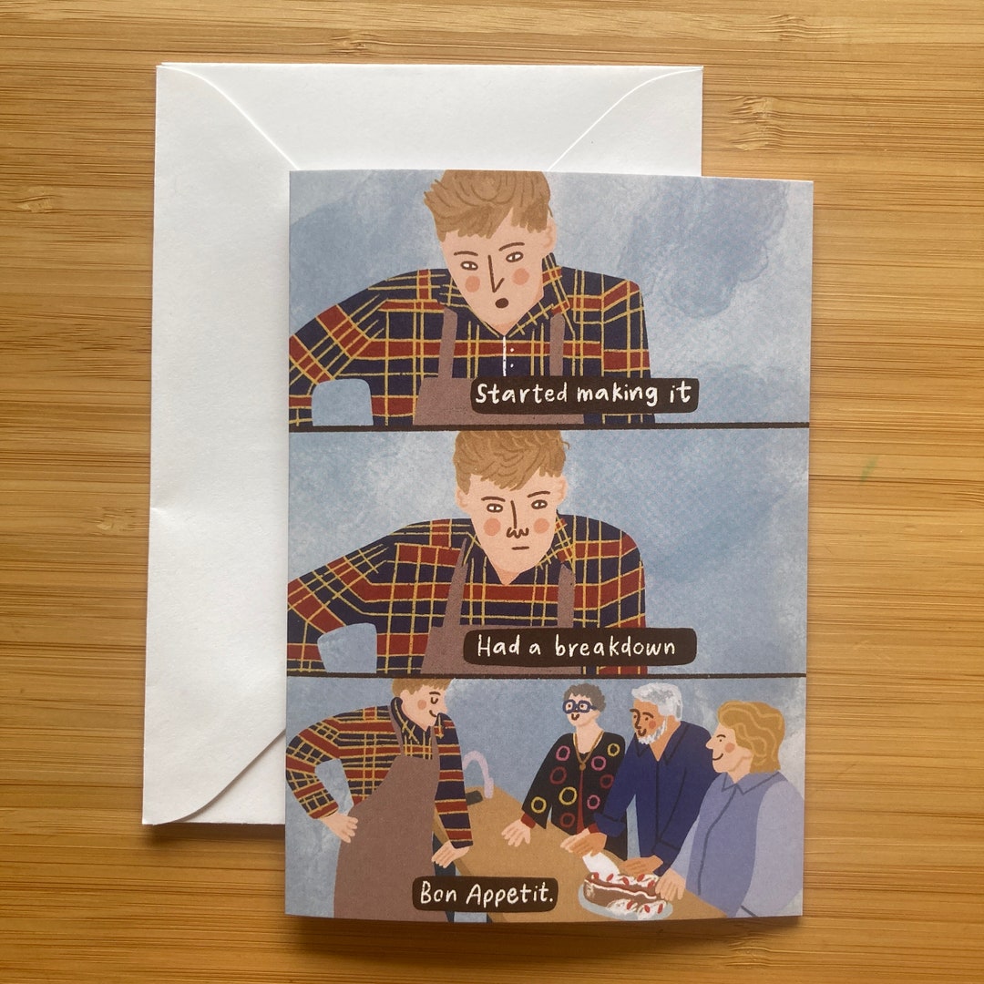 Great British Bake off - James Acaster Meme Card - Etsy