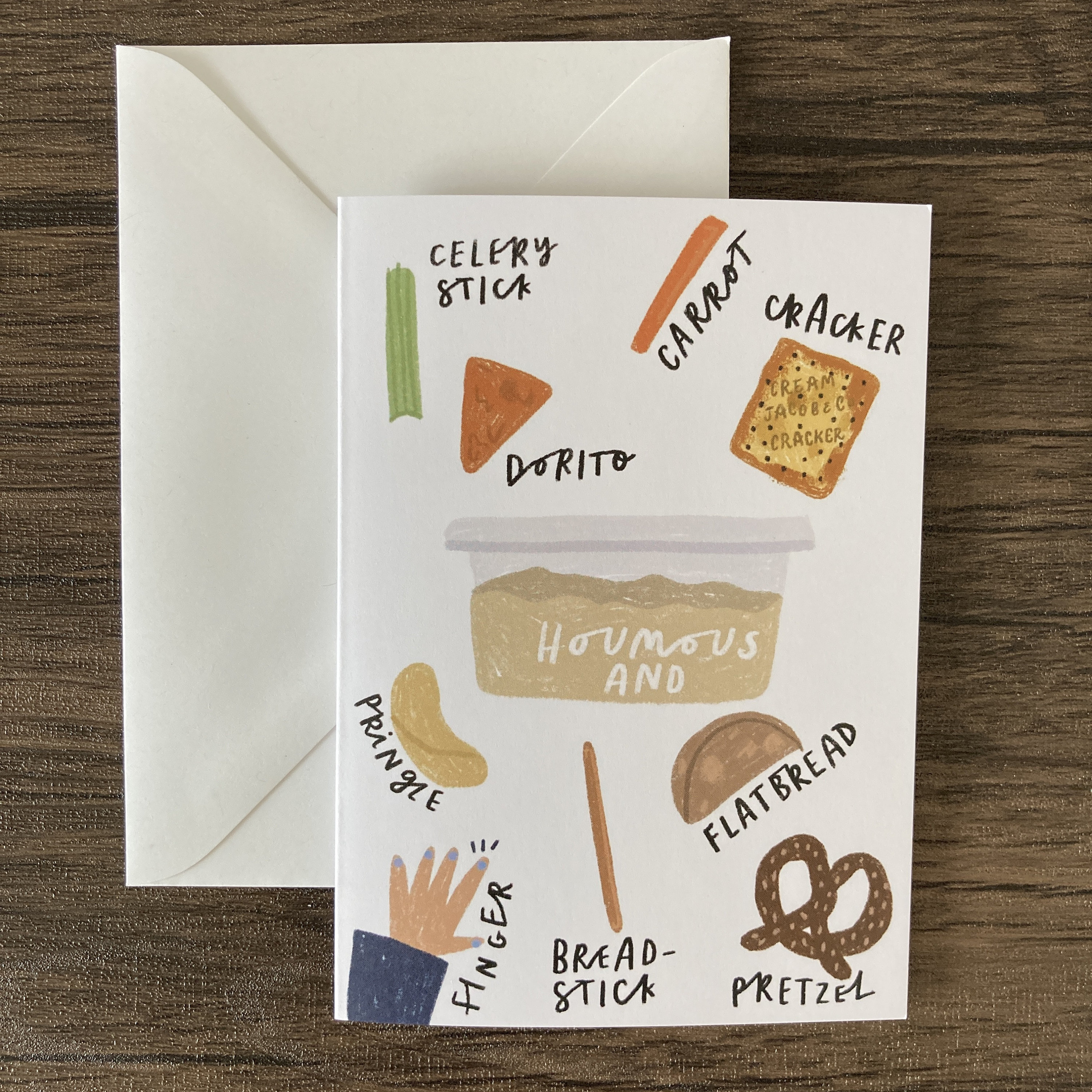 Houmous Snacks Birthday Card - Etsy