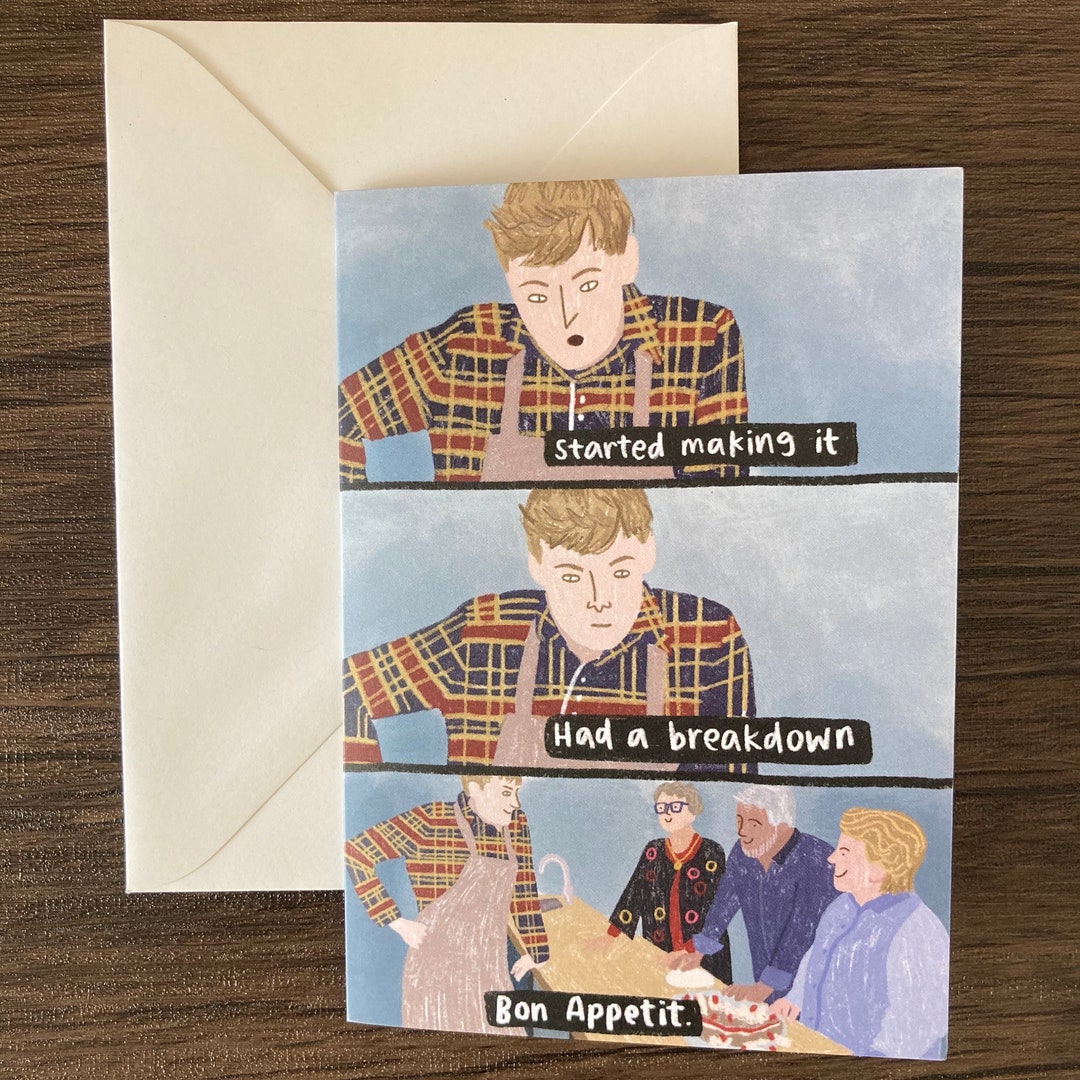 Great British Bake off James Acaster Meme Card - Etsy UK