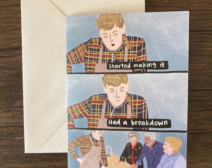 Great British Bake off James Acaster Meme Card - Etsy UK