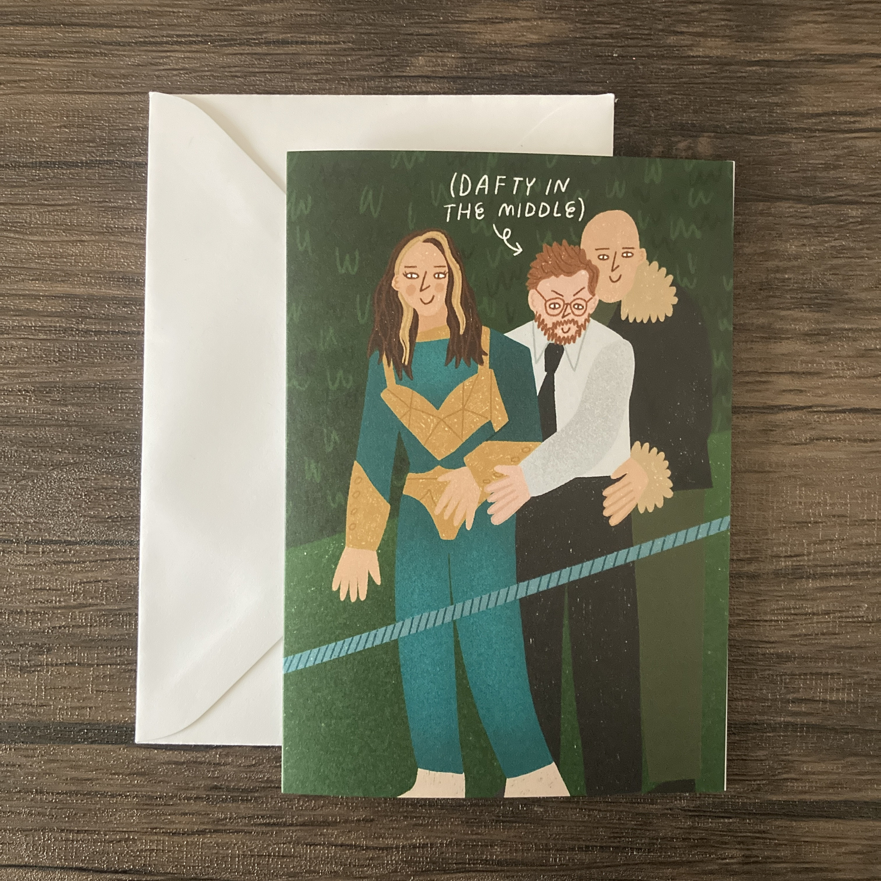 Taskmaster Card Dafty in the Middle - Etsy UK