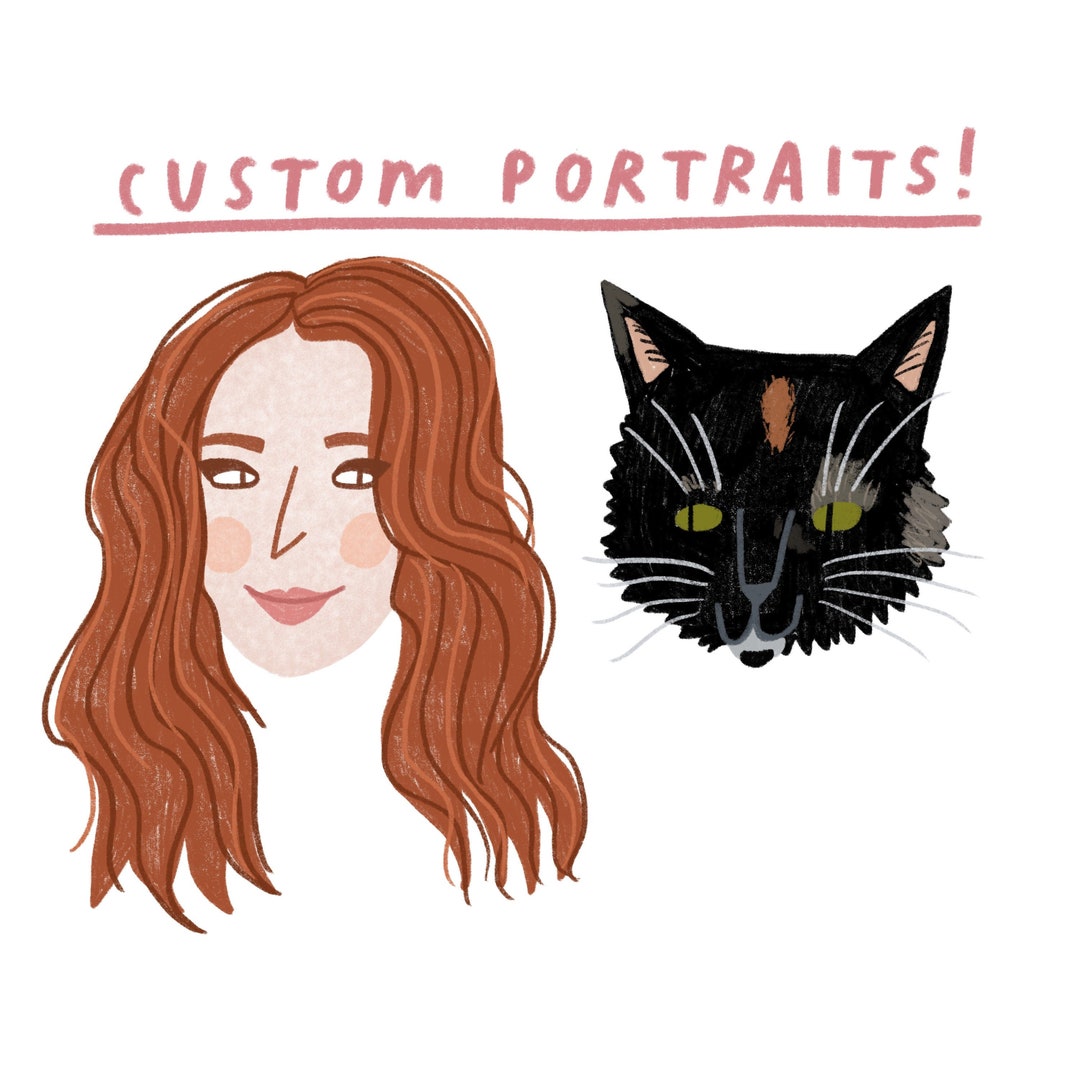 Digital Custom Portraits Print at Home Personalised - Etsy UK