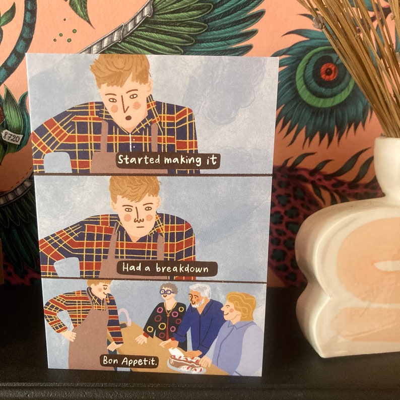 Great British Bake off - James Acaster Meme Card - Etsy UK