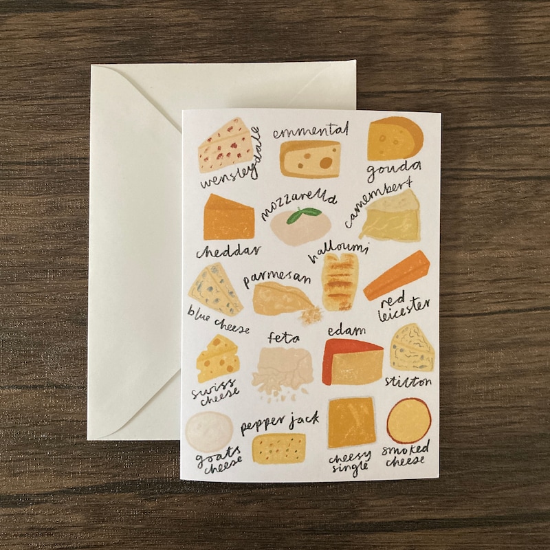 Cheese Card - Etsy
