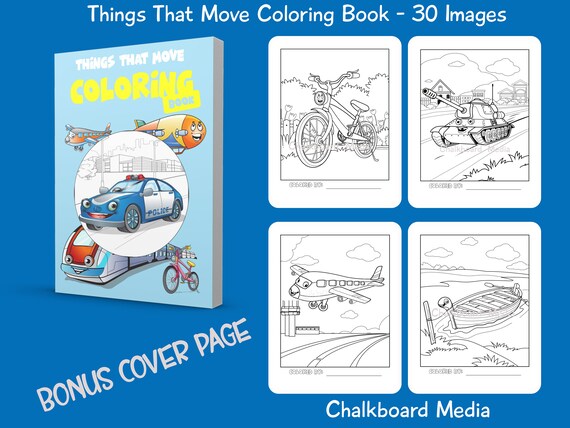 Things That Are Blue Coloring Pages