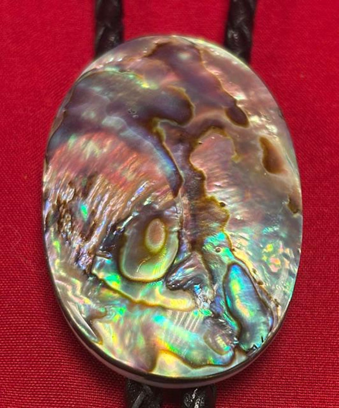 Abalone, Oval 40x30mm Bolo, With Gold, Silver or Platinum Alloy Tips ...