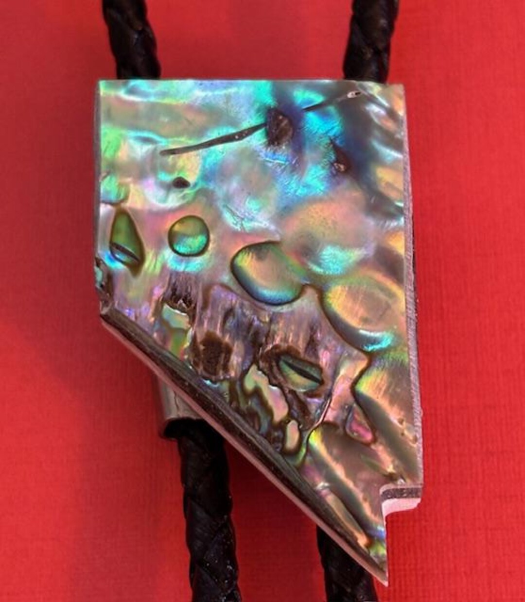 Abalone, Nevada Shaped Bolo, With Gold, Silver or Platinum Alloy Tips ...