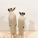 Meerkat Lovers Present 12,10, Meerkat Pair Wooden Meerkat Lovers ...