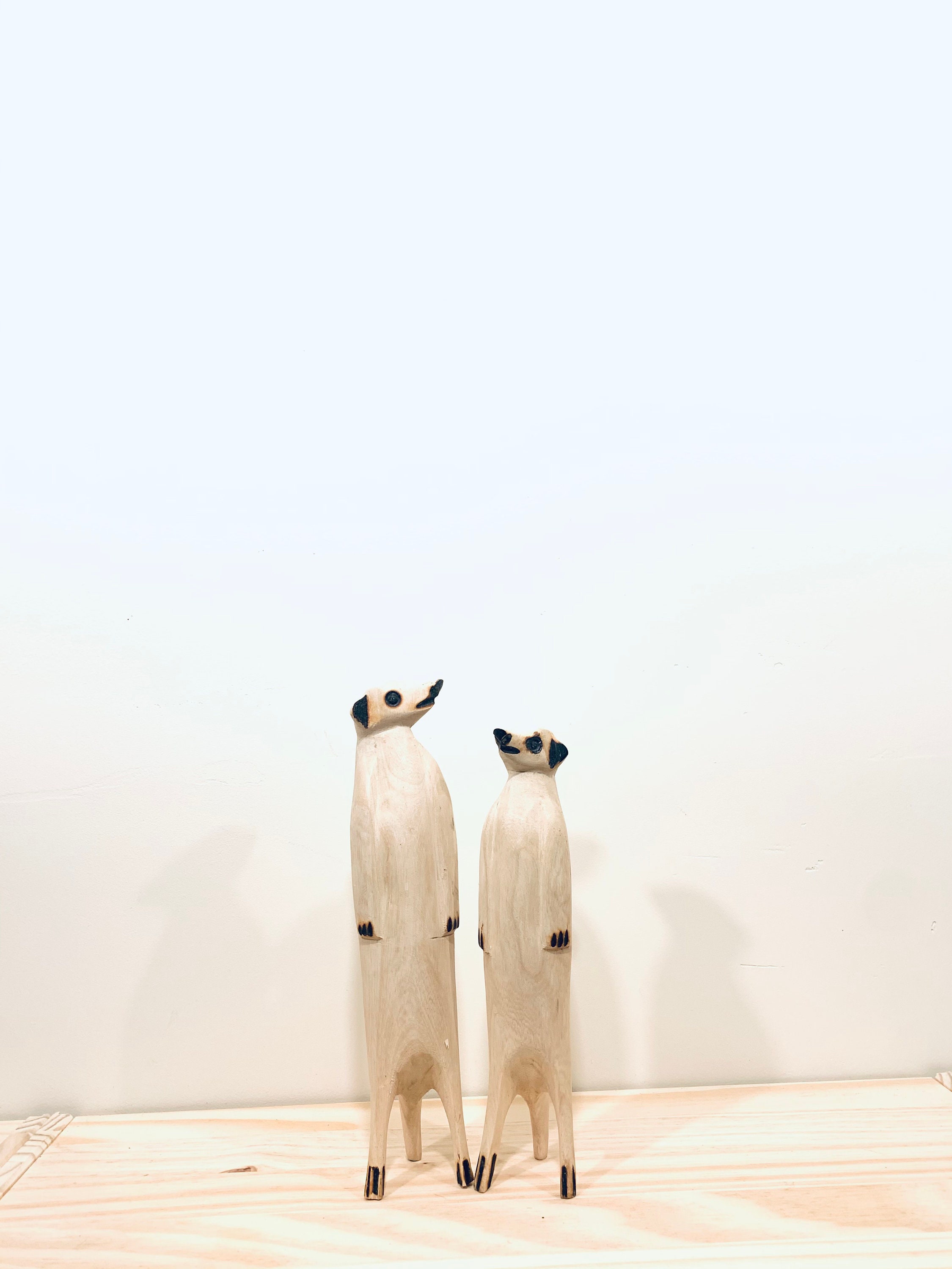 Meerkat Lovers Present 12,10, Meerkat Pair Wooden Meerkat Lovers ...