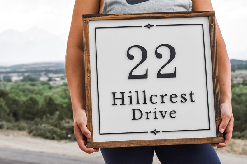 Customizable Address Sign Address Sign House Sign Custom | Etsy