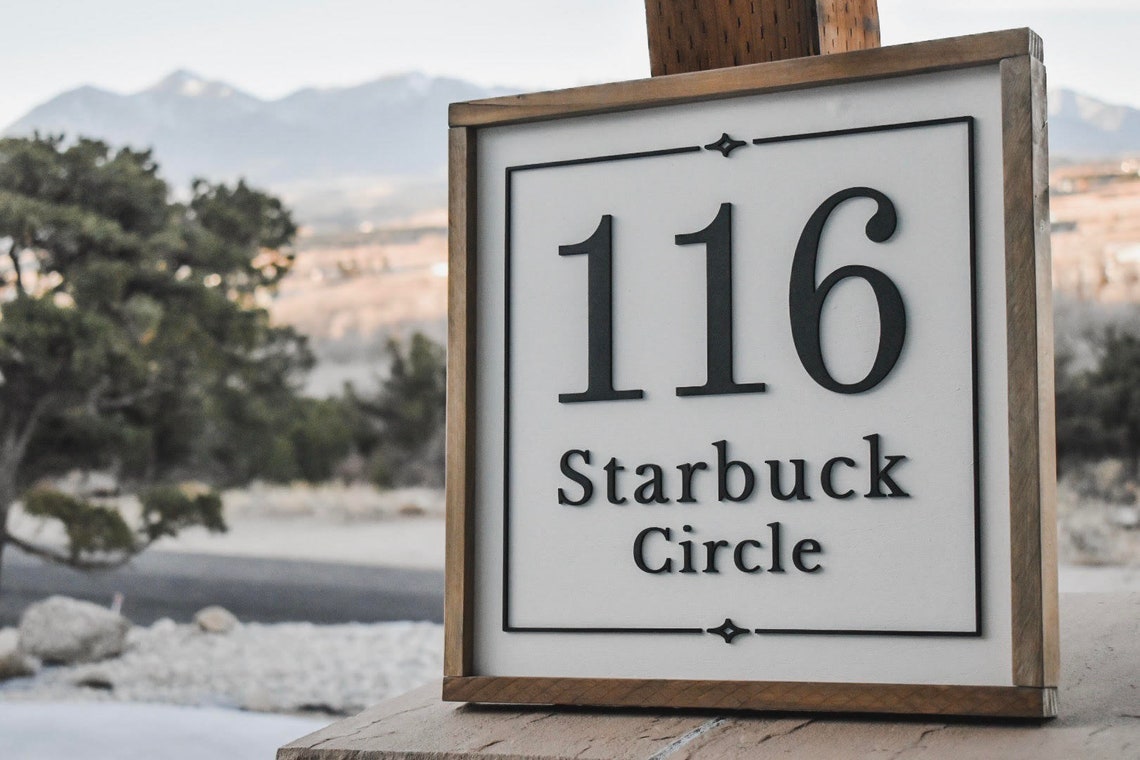 Customizable Address Sign Address Sign House Sign Custom | Etsy