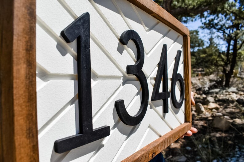 Wood Address Sign Horizontal Address Sign Address Plaque - Etsy