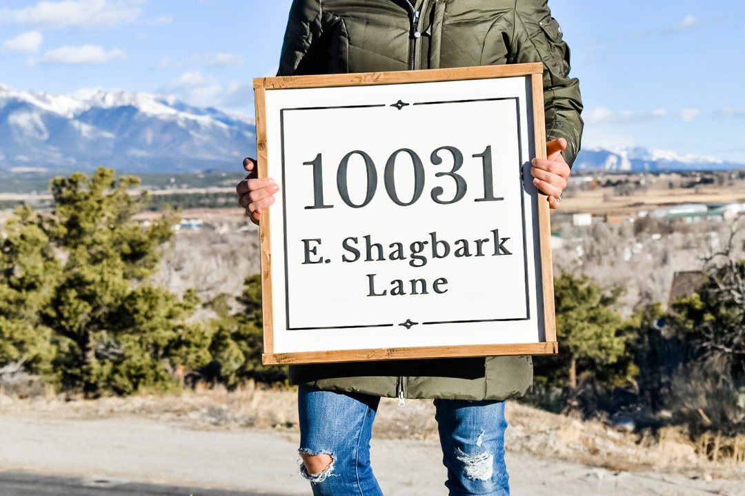 Customizable Address Sign Address Sign House Sign Custom - Etsy