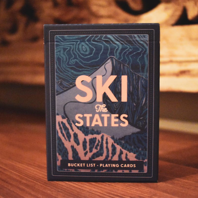 Skiing Deck of Cards - Etsy