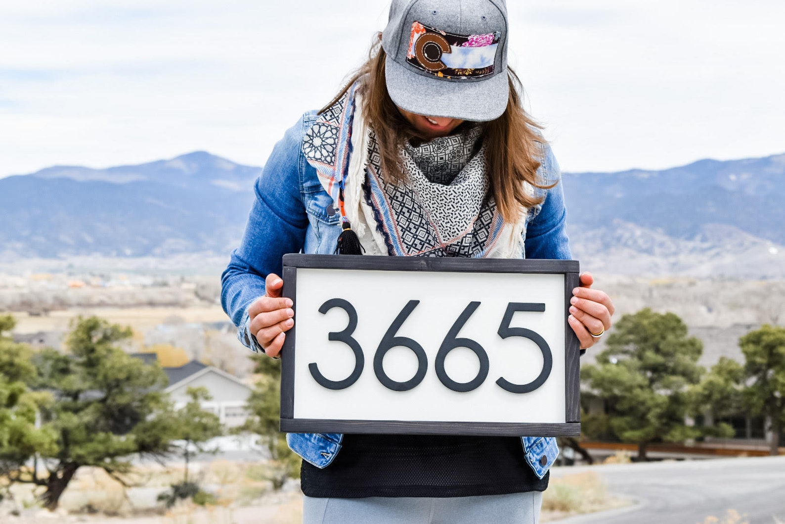 Wood Address Sign Horizontal Address Sign Address Plaque - Etsy