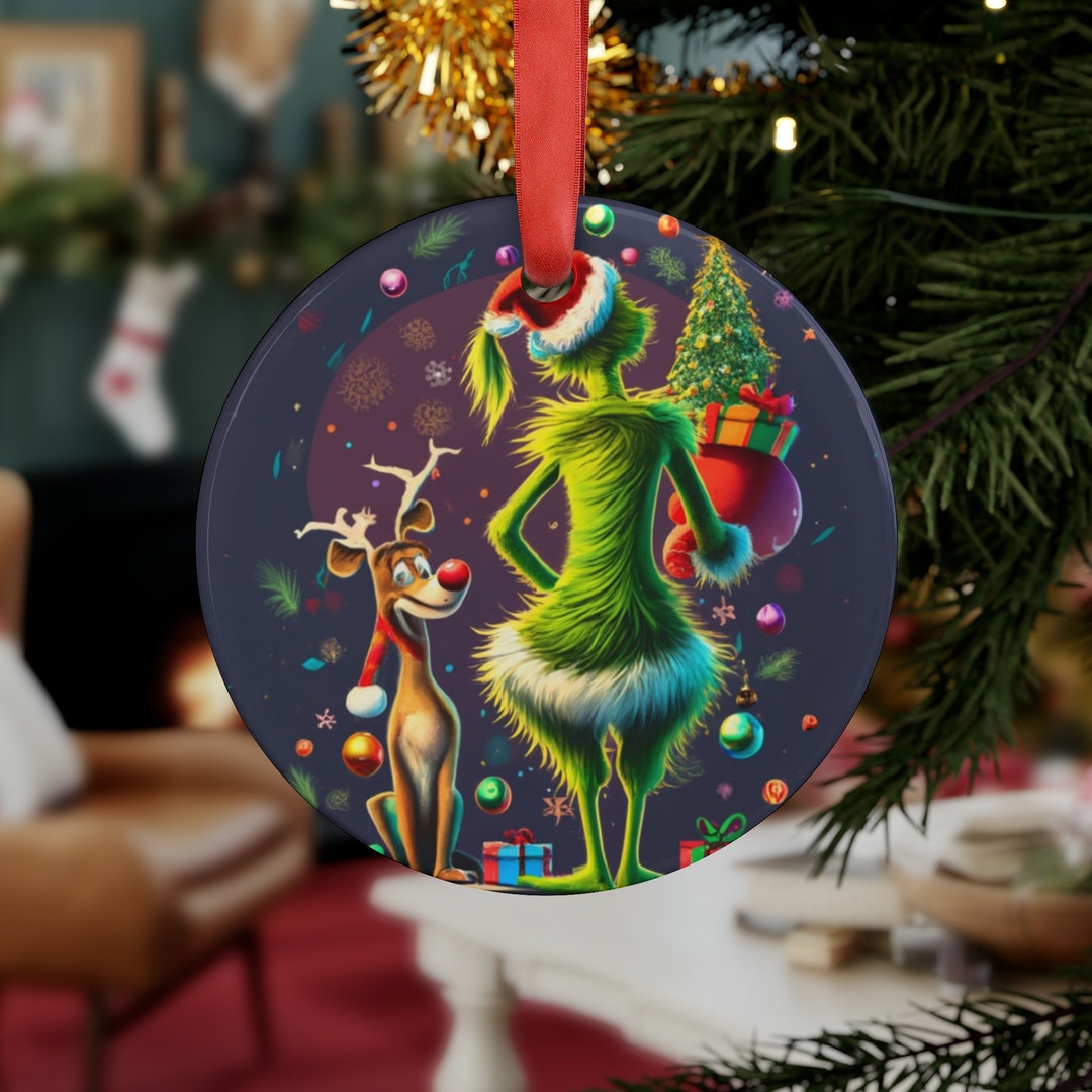 Grinch and Max Cute Butt Acrylic Ornament Hilarious Holiday - Etsy