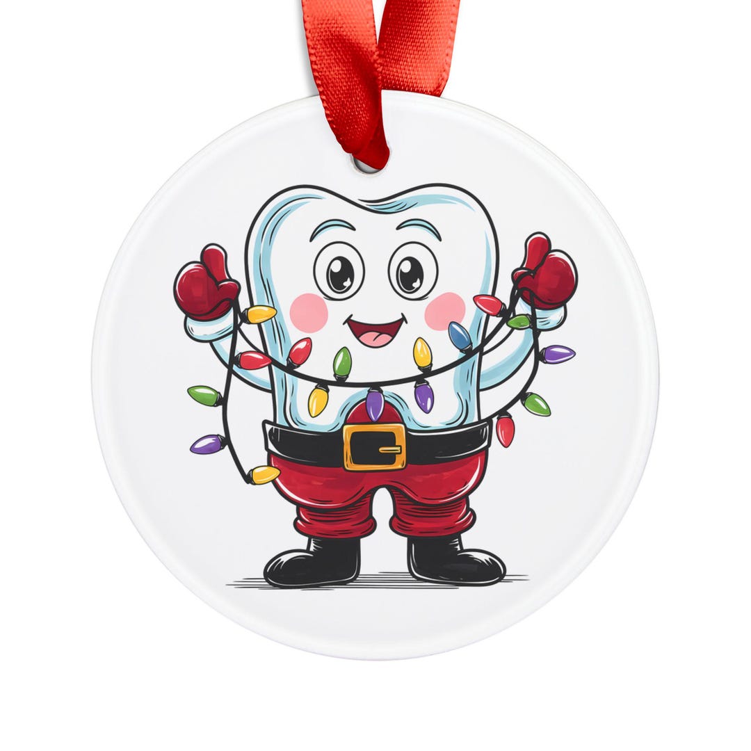 Dental Staff Cute Christmas Tooth, Holiday Decoration, Dentist Gift ...