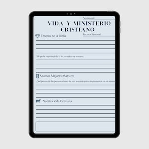 JW Cuaderno Para Reuniones, Jw Meeting Notebook, Jw Pioneer, Jw Notes ...