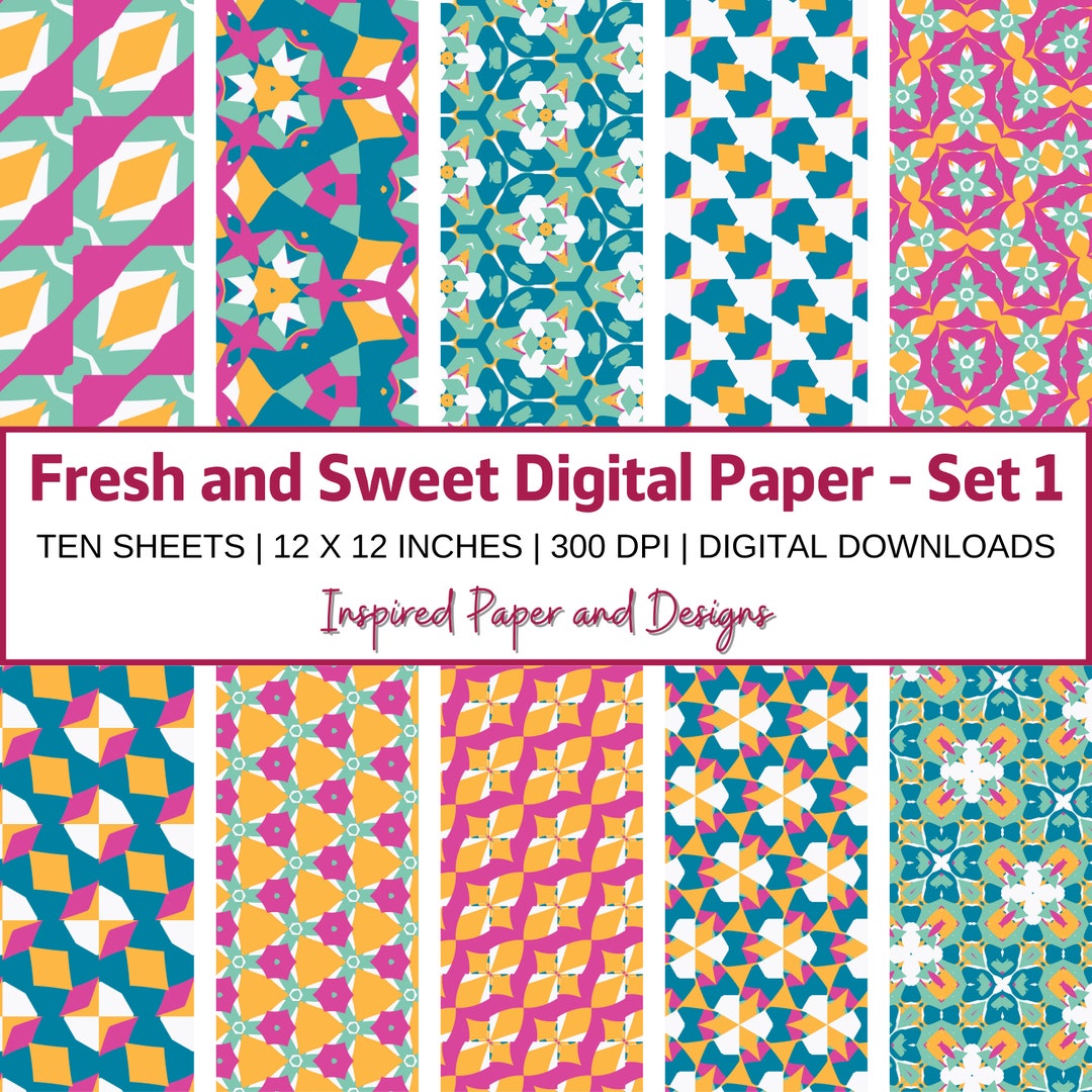 Digital Paper Pack, Instant Digital Download, Planner Papers ...