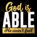 God is Able SVG, Won't He Do It Svg, Christian SVG File for Cricut ...
