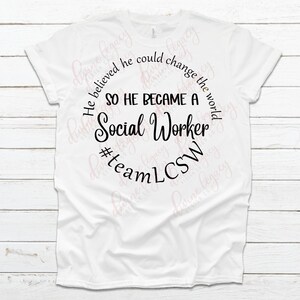 Social Worker SVG File for Cricut Silhouette, LCSW Svg, Social Work ...
