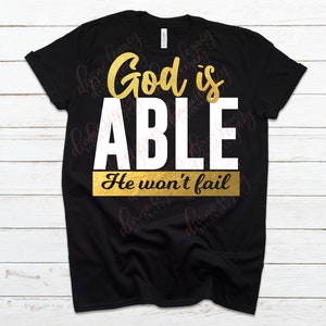 God is Able SVG, Won't He Do It Svg, Christian SVG File for Cricut ...