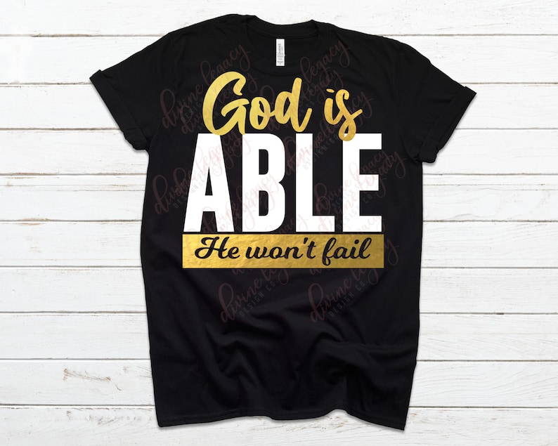 God is Able SVG Won't He Do It Svg Christian SVG File | Etsy