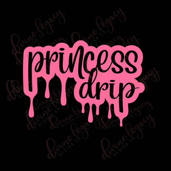 Princess Drip Svg - Etsy