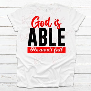 God is Able SVG, Won't He Do It Svg, Christian SVG File for Cricut ...