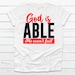 God is Able SVG, Won't He Do It Svg, Christian SVG File for Cricut ...