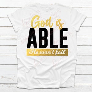 God is Able SVG, Won't He Do It Svg, Christian SVG File for Cricut ...