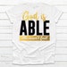 God is Able SVG, Won't He Do It Svg, Christian SVG File for Cricut ...