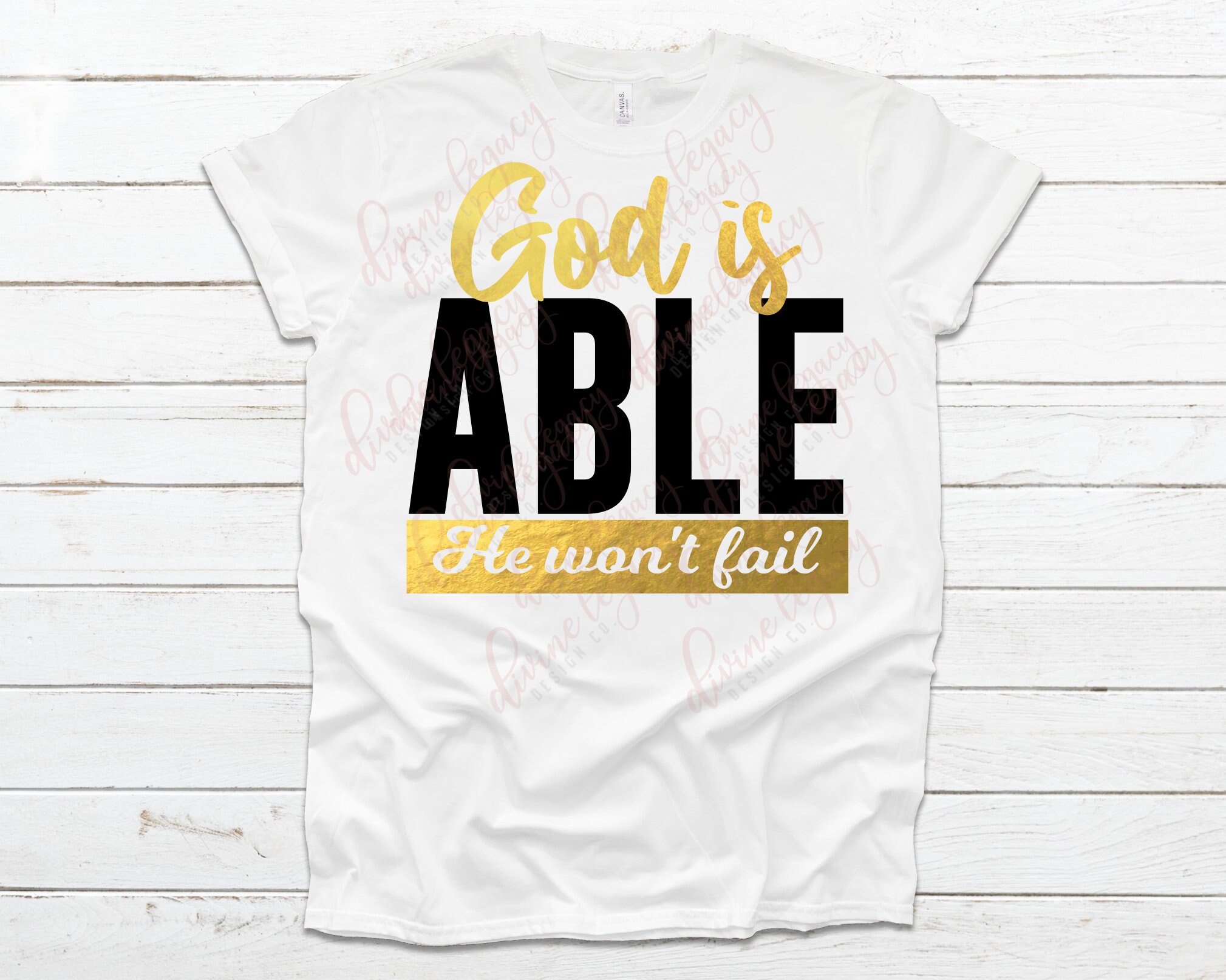 God is Able SVG Won't He Do It Svg Christian SVG File - Etsy UK