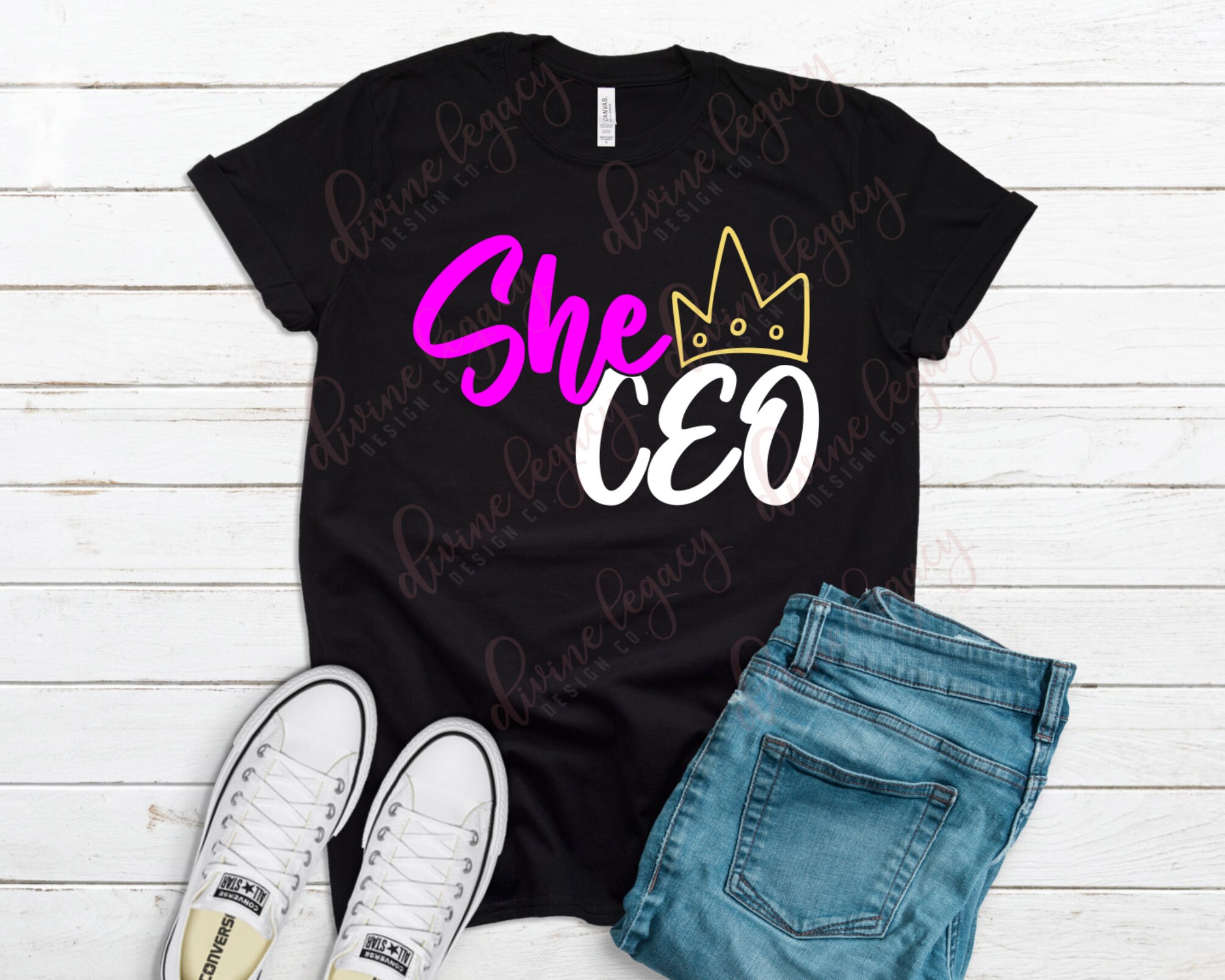She CEO | Girl Boss | Motivation | Woman Tee Design | Hustle | Hustle ...