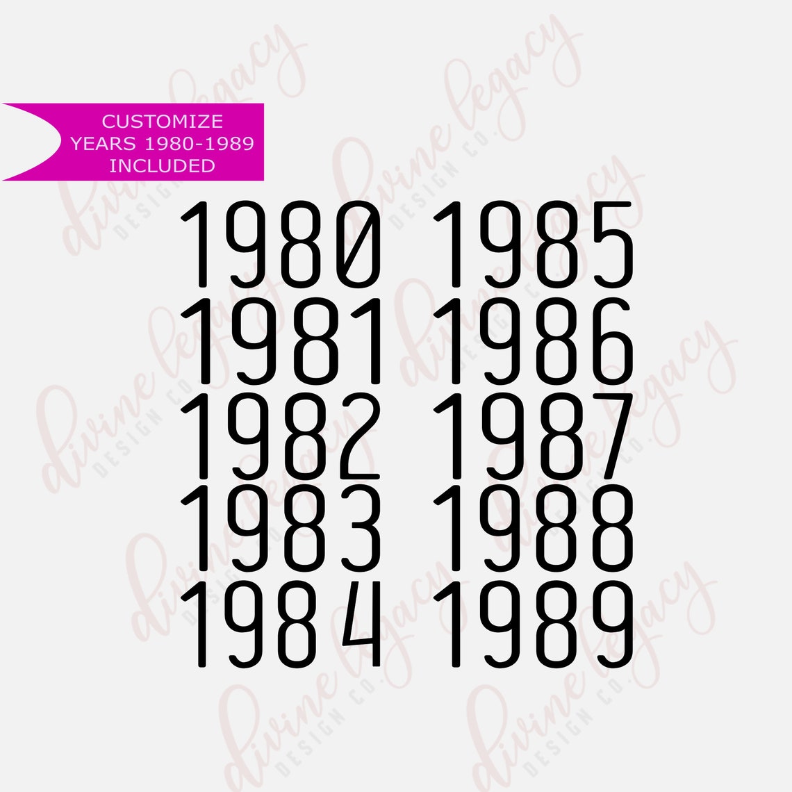 80s Svg File for Cricut Silhouette, I Love the 80s, Birthday Shirt SVG ...