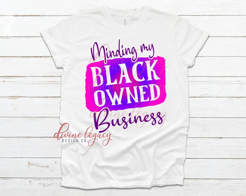 Minding My Black Owned Business SVG Boss Chick SVG File for - Etsy