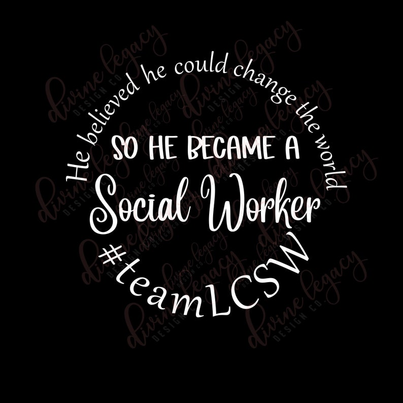 Social Worker SVG File for Cricut Silhouette LCSW Svg Social - Etsy