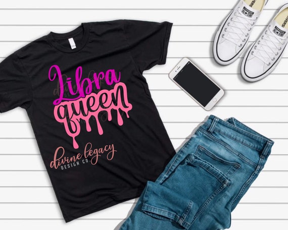 Libra Queen Libra Queen Drip Libra Zodiac Sign SVG | Etsy