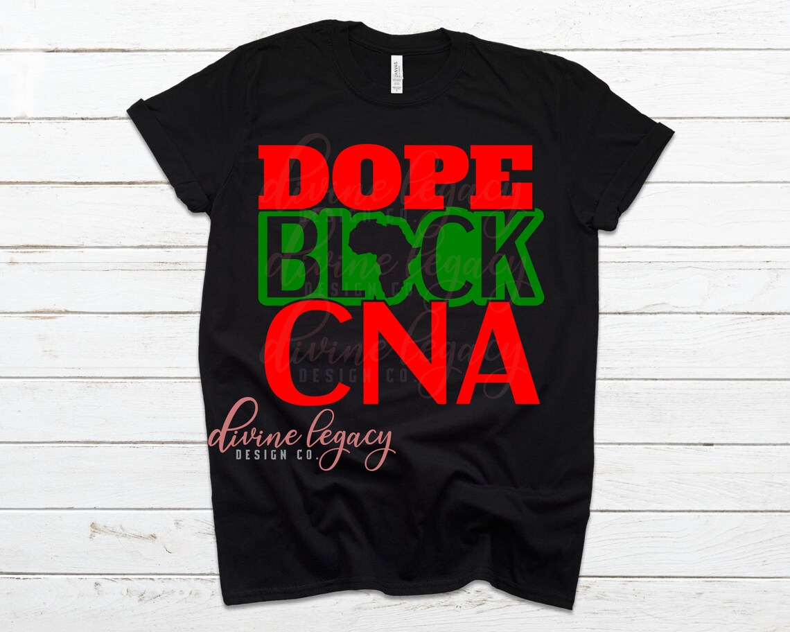 CNA Svg, Dope Black CNA, Black Medical Professional, CNA Gift Idea ...