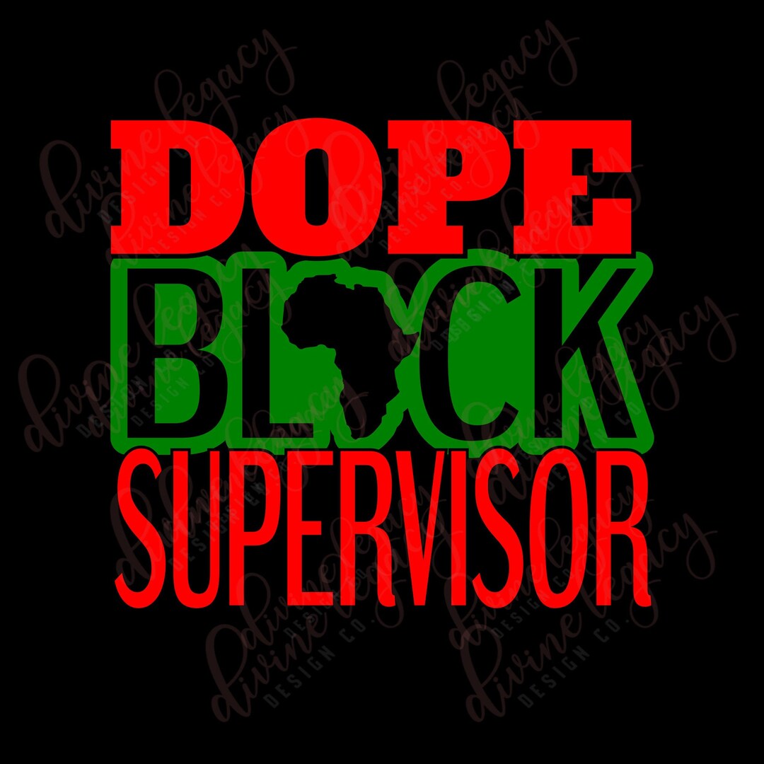 Supervisor SVG File for Cricut Silhouette, Black Professional SVG ...