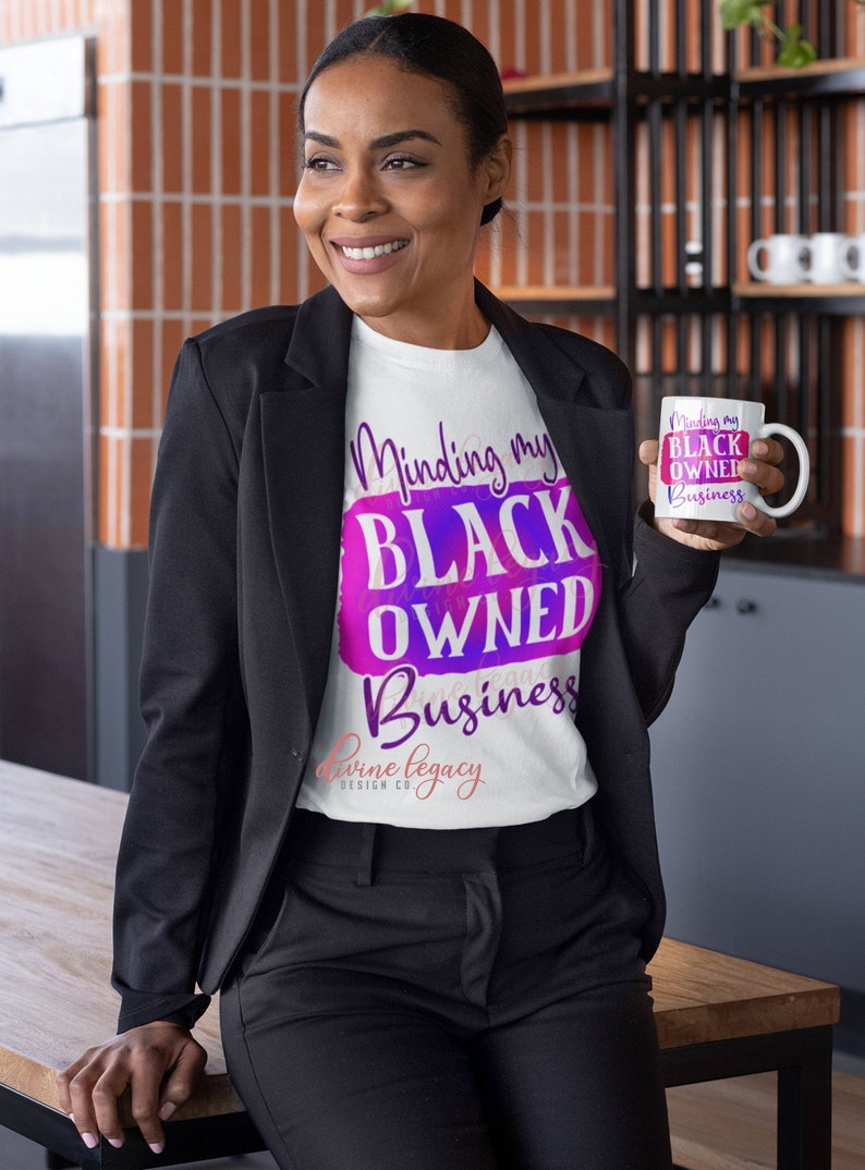 Minding My Black Owned Business SVG Boss Chick SVG File for - Etsy