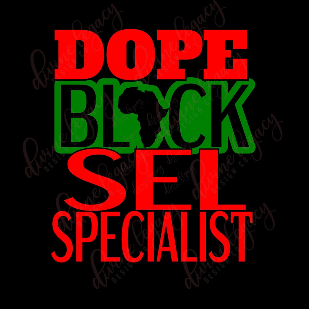 SEL Specialist SVG File for Cricut Silhouette, Black SEL Svg, Social ...