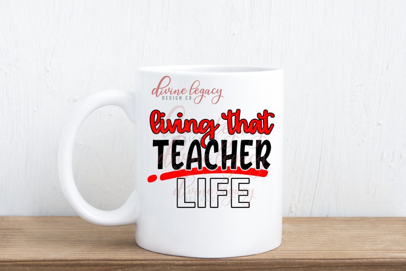 Living That Teacher Life Teach SVG teacher SVG Back to - Etsy