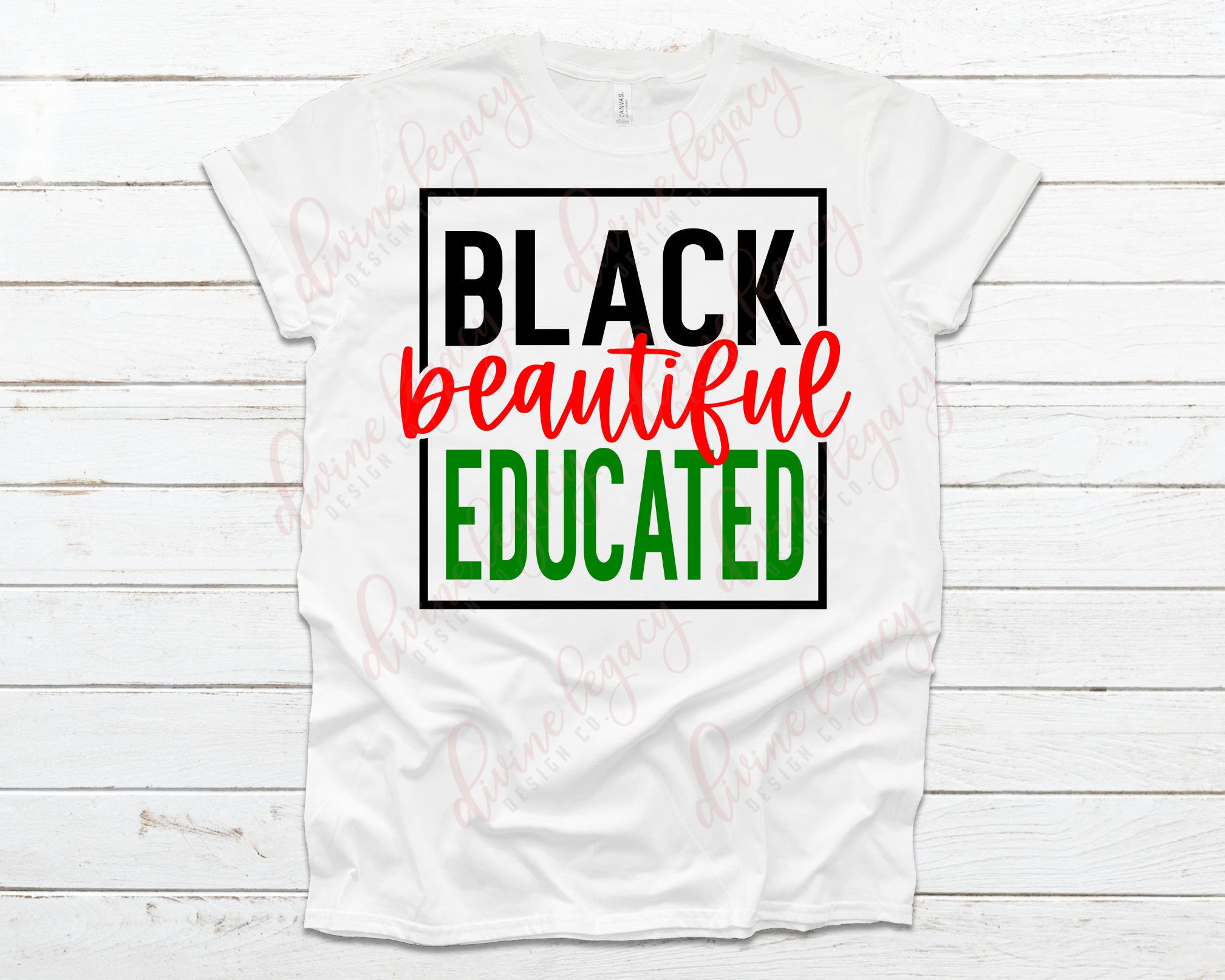 Black and Educated SVG File for Cricut Silhouette 2022 - Etsy