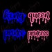 Dripping SVG File for Cricut Silhouette, Family Shirt SVG Files, King ...
