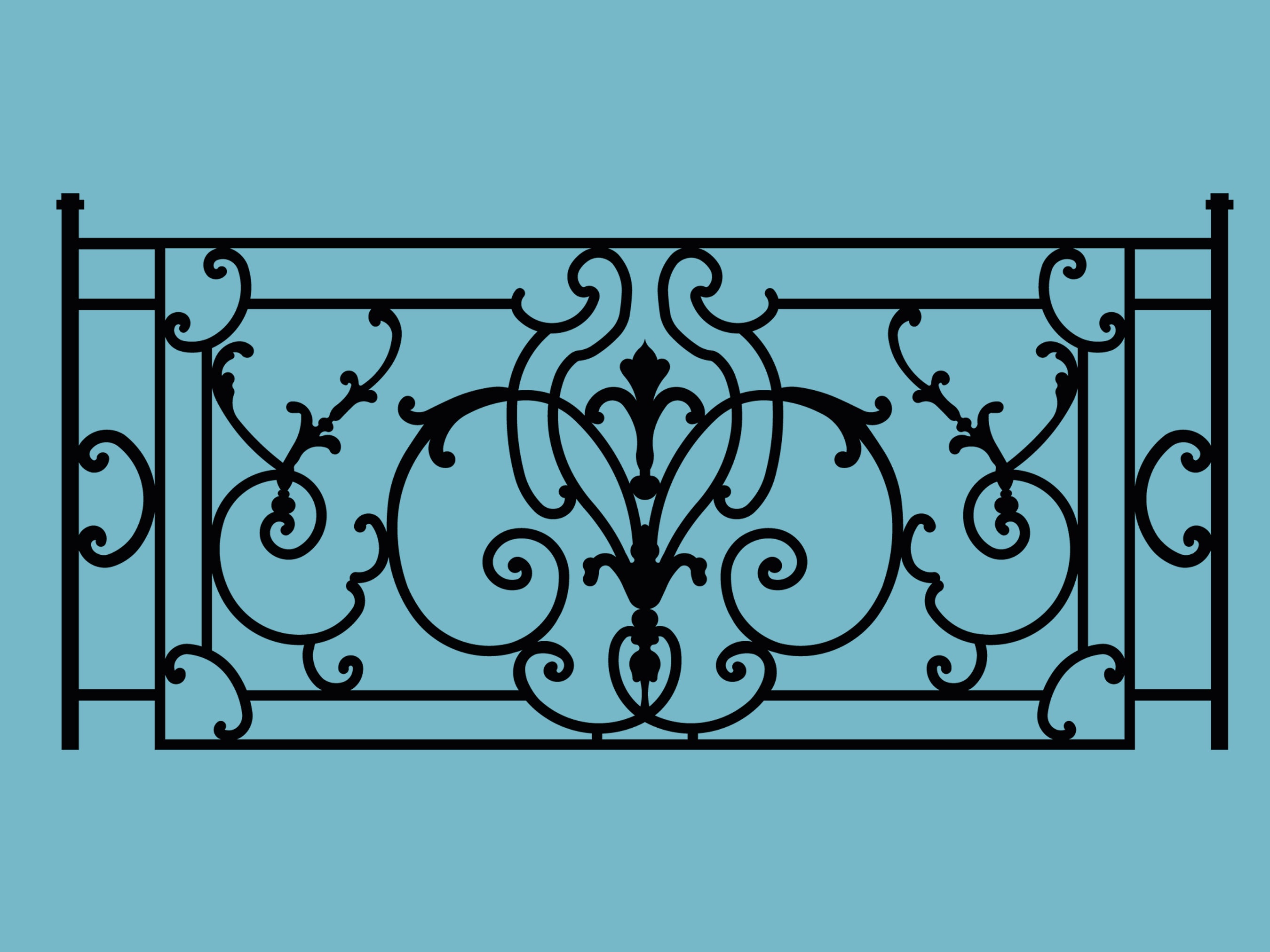 SVG Dollhouse Decorative Railing 1:12 Scale. Dollhouse - Etsy