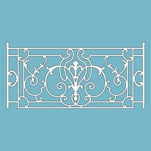 SVG Dollhouse Decorative Railing 1:12 Scale. Dollhouse Decorative ...