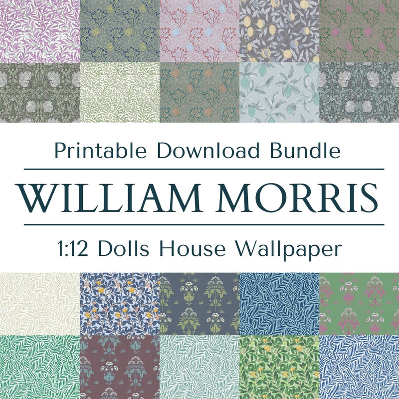 Dolls House 1:12 Wallpaper - Etsy