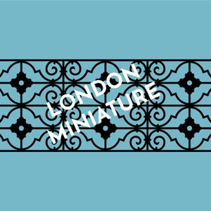 SVG Dollhouse Decorative Railing 1:12 Scale. Dollhouse Half Round ...